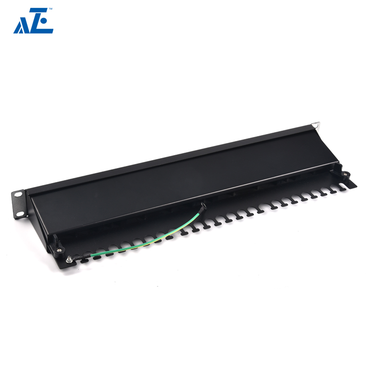 1U 24-Port CAT6A Shielded FTP Patch Panel | AZE